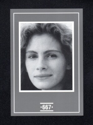 Julia Roberts Actress 1991 Face To Face Game Famous Celebrity Card | eBay