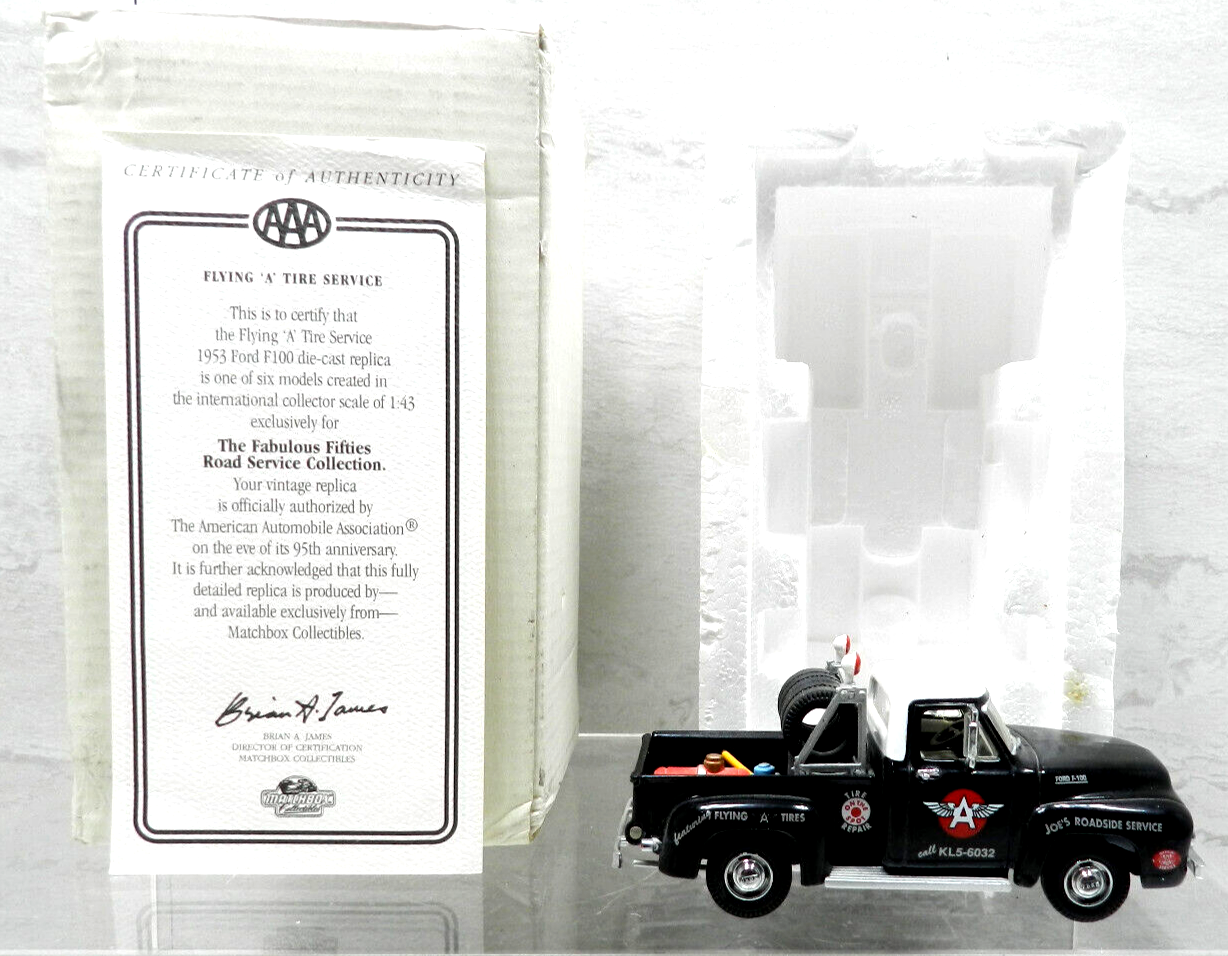 Matchbox Models of Yesteryear 1953 Ford F100 Flying A Pickup YRS02 w ...