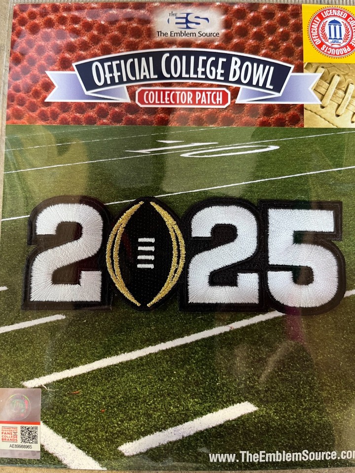 2025 NCAA COLLEGE CFP & PEACH BOWL JERSEY PATCH SET QUARTERFINAL GAME ...