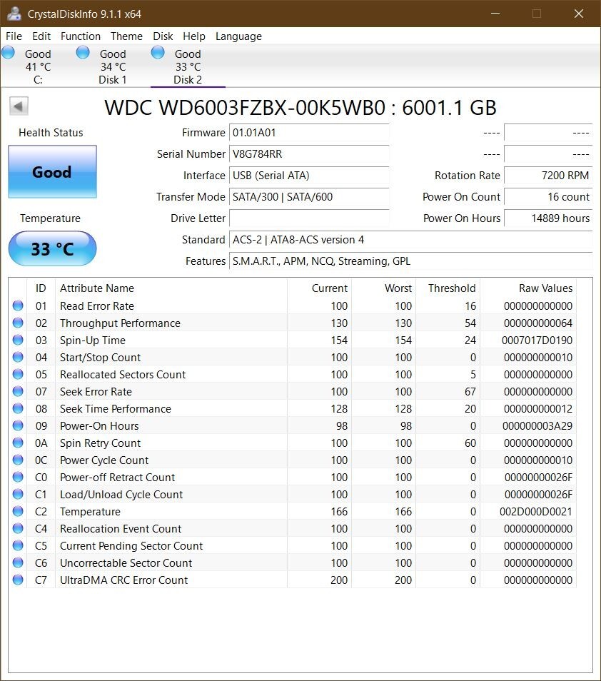 Western Digital WD Black HDD WD6003FZBX 6TB w/ 256MB Cache 6Gb/s ...