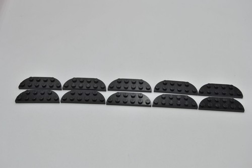 Lego 10 X Rundecke Noir Plateau Rond Angle 2x6 Double 18980 | eBay
