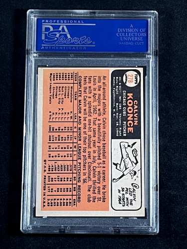1966 TOPPS CALVIN KOONCE #278 PSA 8 NM-MT SET BREAK | eBay