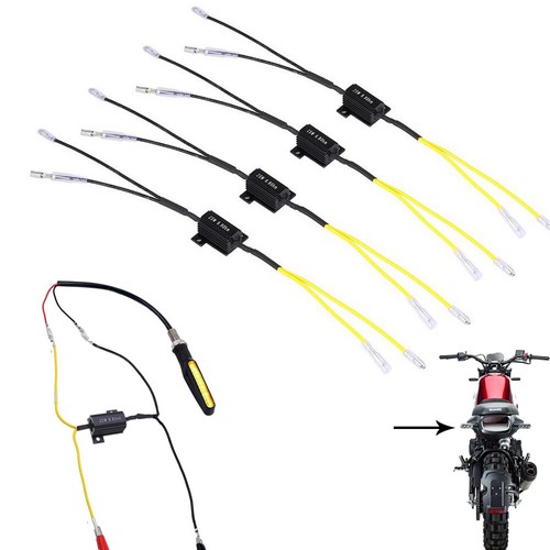 4Pcs LED Load Resistor Indicator 12V Motorcycle Turn Signal Flasher ...