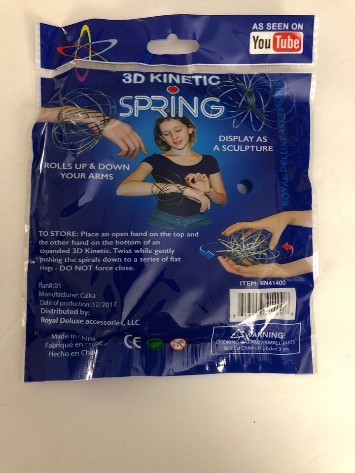 1 3D Kinetic Spring toy. Interactive toy. Or display it. As seen on ...