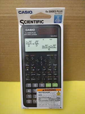 Casio fx-300ES Plus 2nd Edition Scientific Calculator Brand New & Free ...
