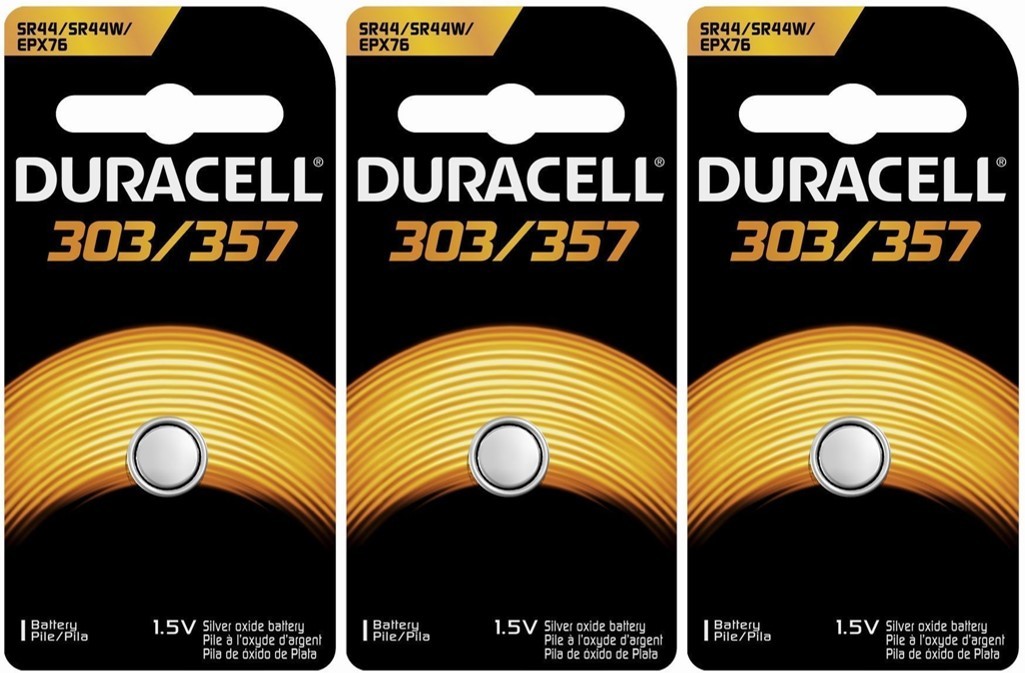 3 Pack 357 Duracell Watch Batteries Replaces Energizer 357 | eBay