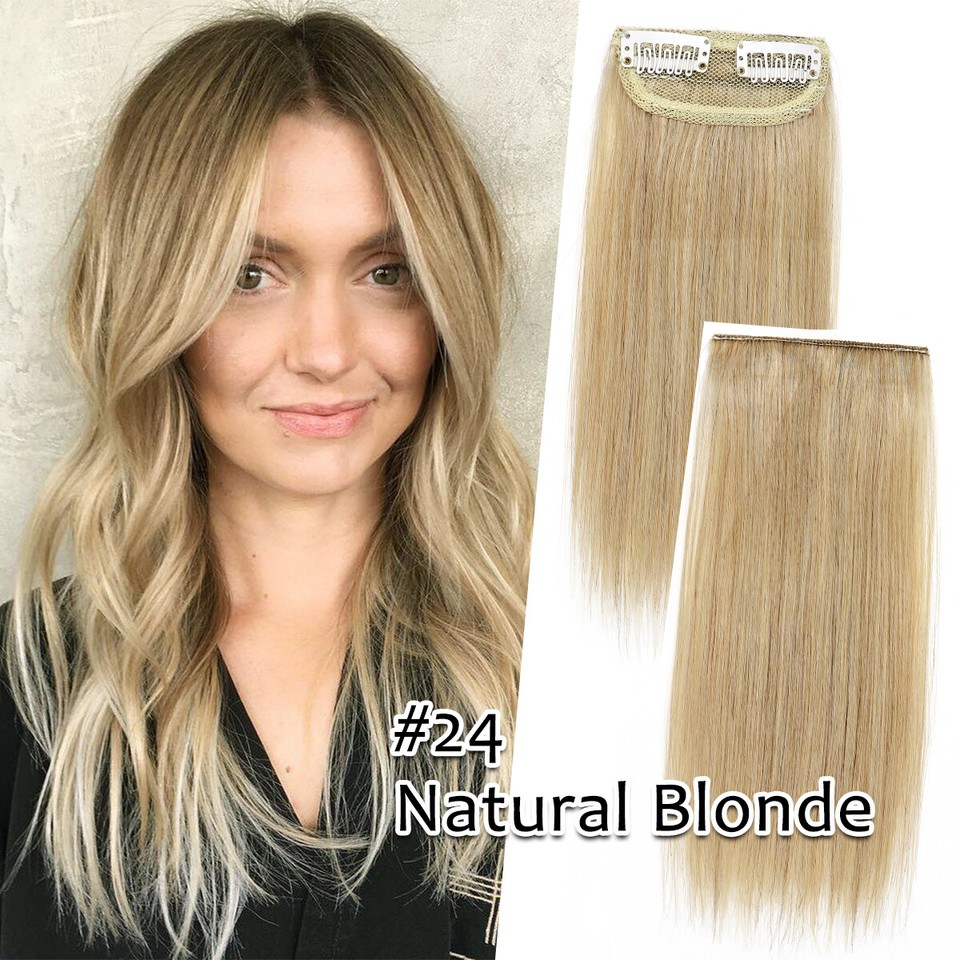 100% Real Clip In Human Remy Hair Extensions Half FULL HEAD Thick One ...