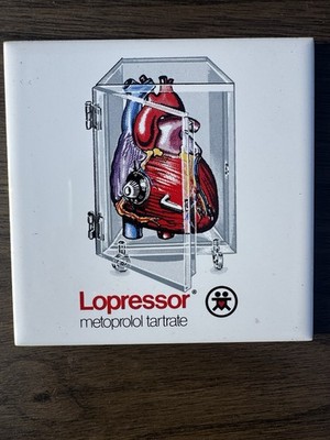 Vintage Lopressor Pharmaceuticals Advertisement Tile Coaster Ceramic | eBay