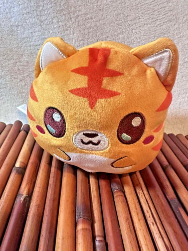 TeeTurtle Plushiverse Reversible Tiger Plushie Cute Mood Toy Soft ...