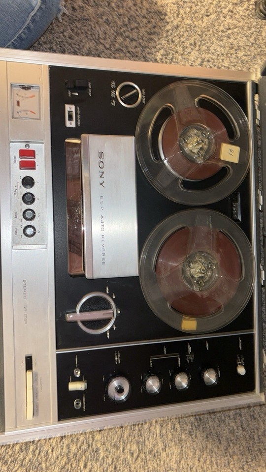 Vintage SONY TC-560 Tape Recorder Reel-to-Reel Player w/ Speakers ...