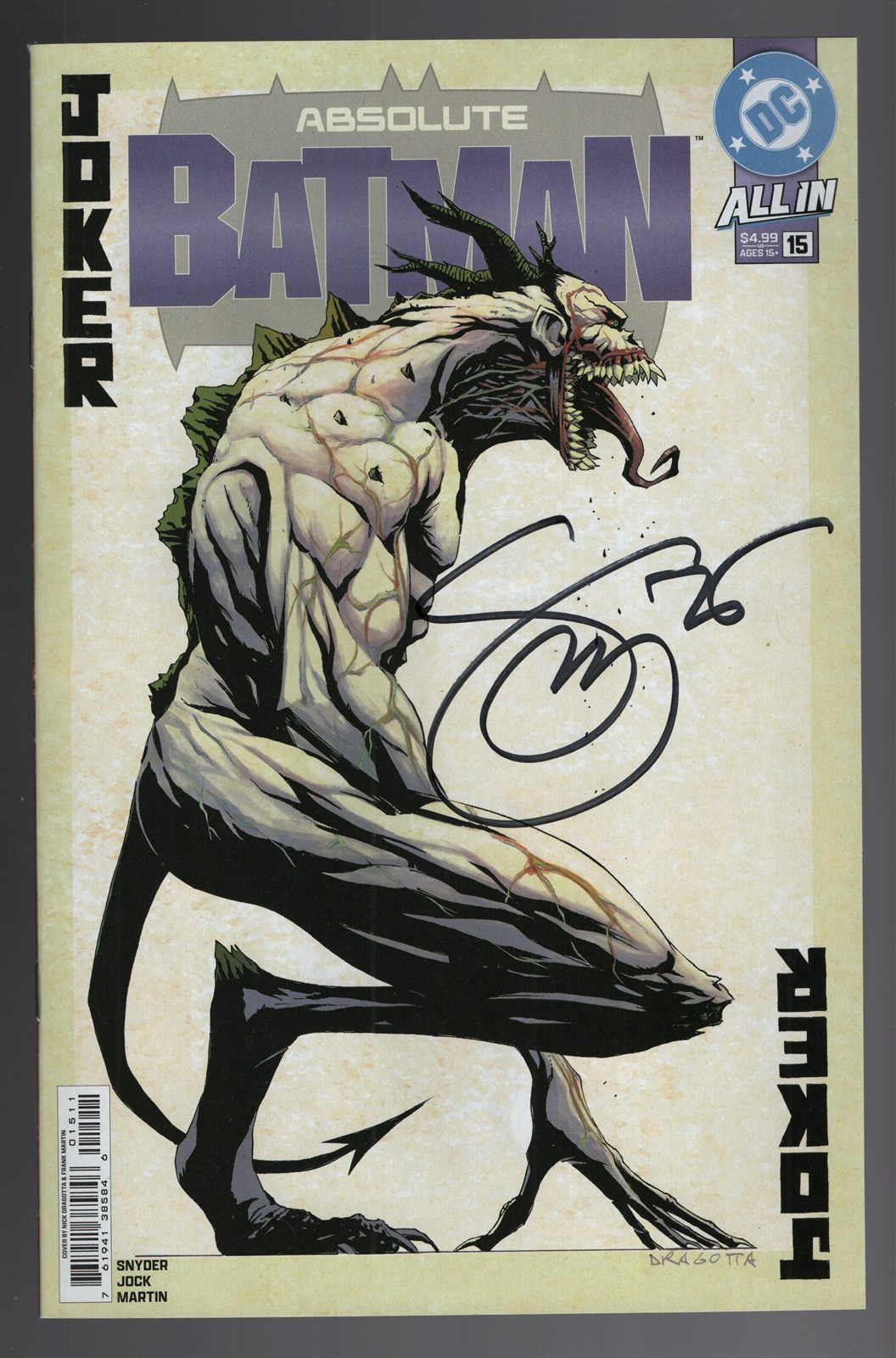 Absolute Batman #15 1st Ptg Cvr A Nick Dragotta Joker