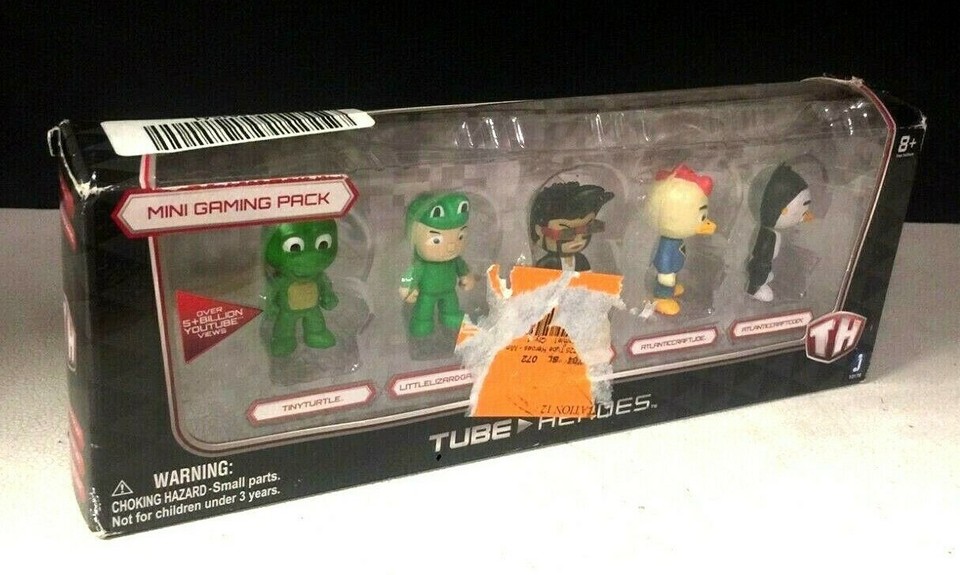 TUBE HEROES 5pk Mini Figures -SEALED IN V DISTRESSED BOX | eBay