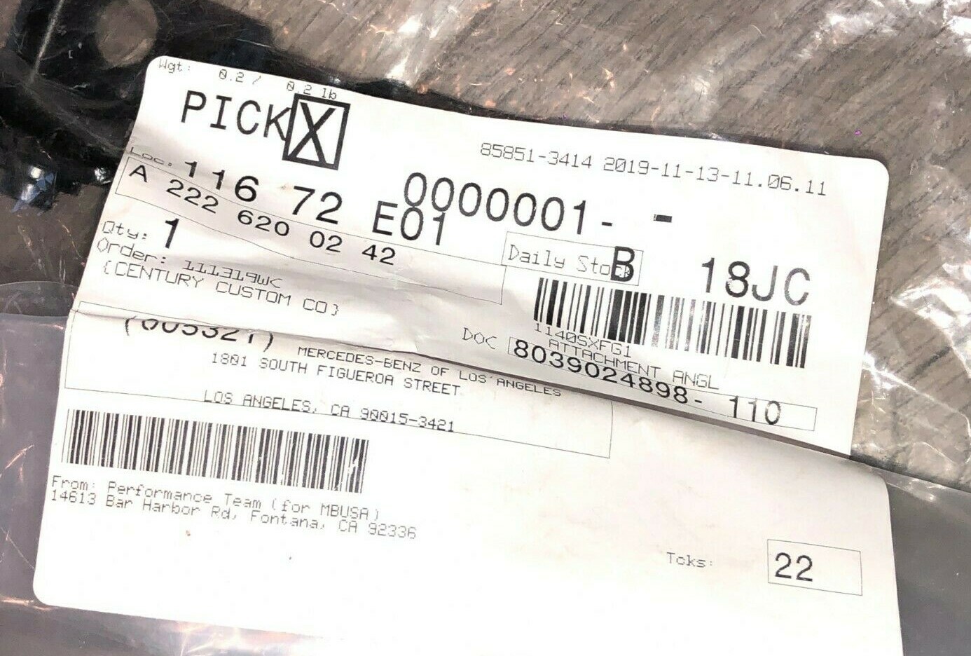 BRAND NEW 2015-2019 MERCEDES S CLASS RADIATOR SUPPORT BRACKET RIGHT ...