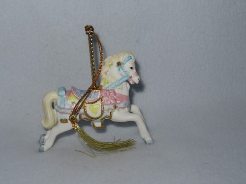 Lenox White Horse Carousel Animals Ornament - 1989 - Mint | eBay