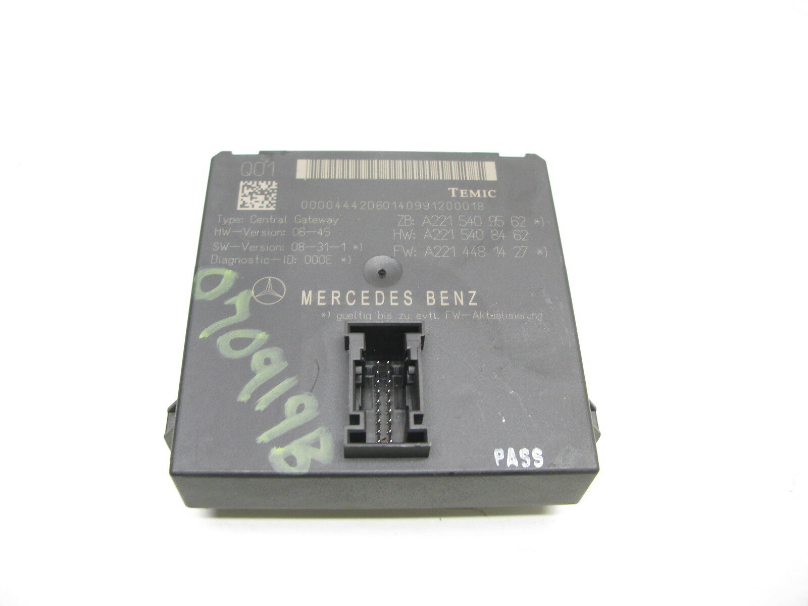 07-13 MERCEDES W221 S550 CENTRAL GATEWAY CONTROL MODULE OEM 070919B | eBay