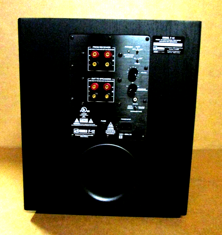 BIC America F12 12-Inch 475-Watt Front Firing Powered Subwoofer | eBay