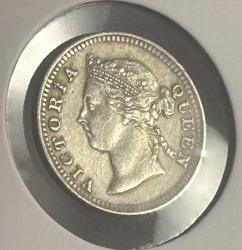 XF+! Hong Kong 1886 5 Cents - Queen Victoria - SCARCE SILVER COIN | eBay
