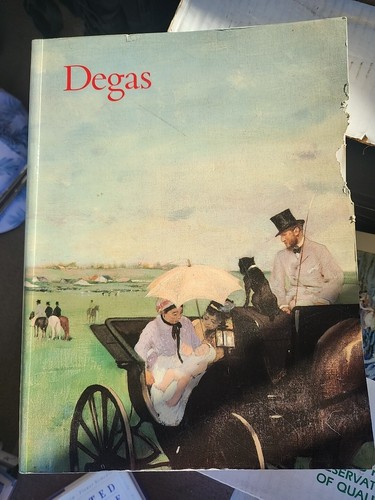 Edgar Degas 1988 huge color art book in English HC/DJ Jean Sutherland ...