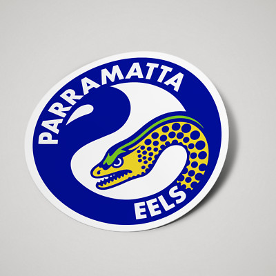 Parramatta Eels NRL Windshield Windscreen Laptop Sticker Decal 100mm ...