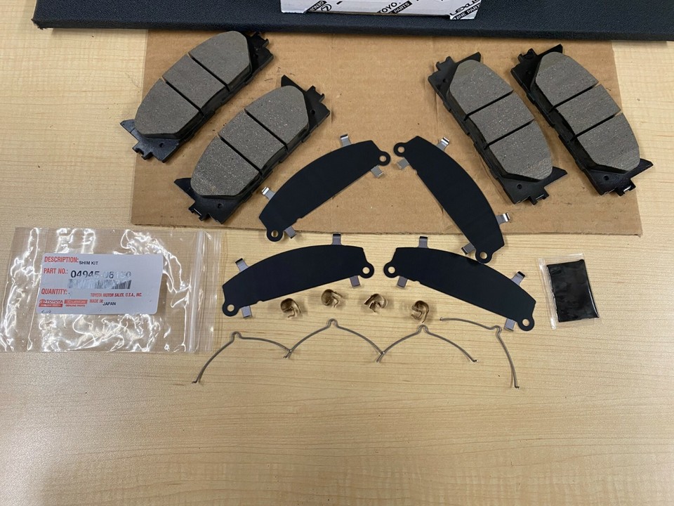 2007-2017 TOYOTA CAMRY GENUINE OEM FRONT BRAKE PADS WITH SHIM KIT ...