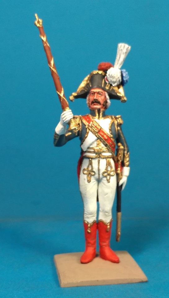 Unassembled French Imperial Guard, White Metal 60 mm Figure kit VID ...
