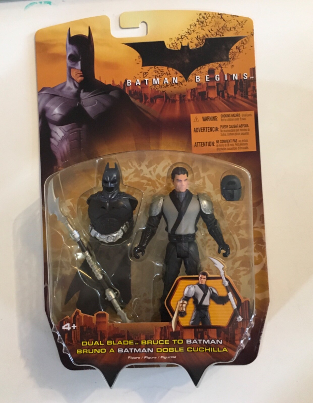 DC Comics Batman Begins By Mattel Set of 2 Ducard & Dual Blade Bruce To ...