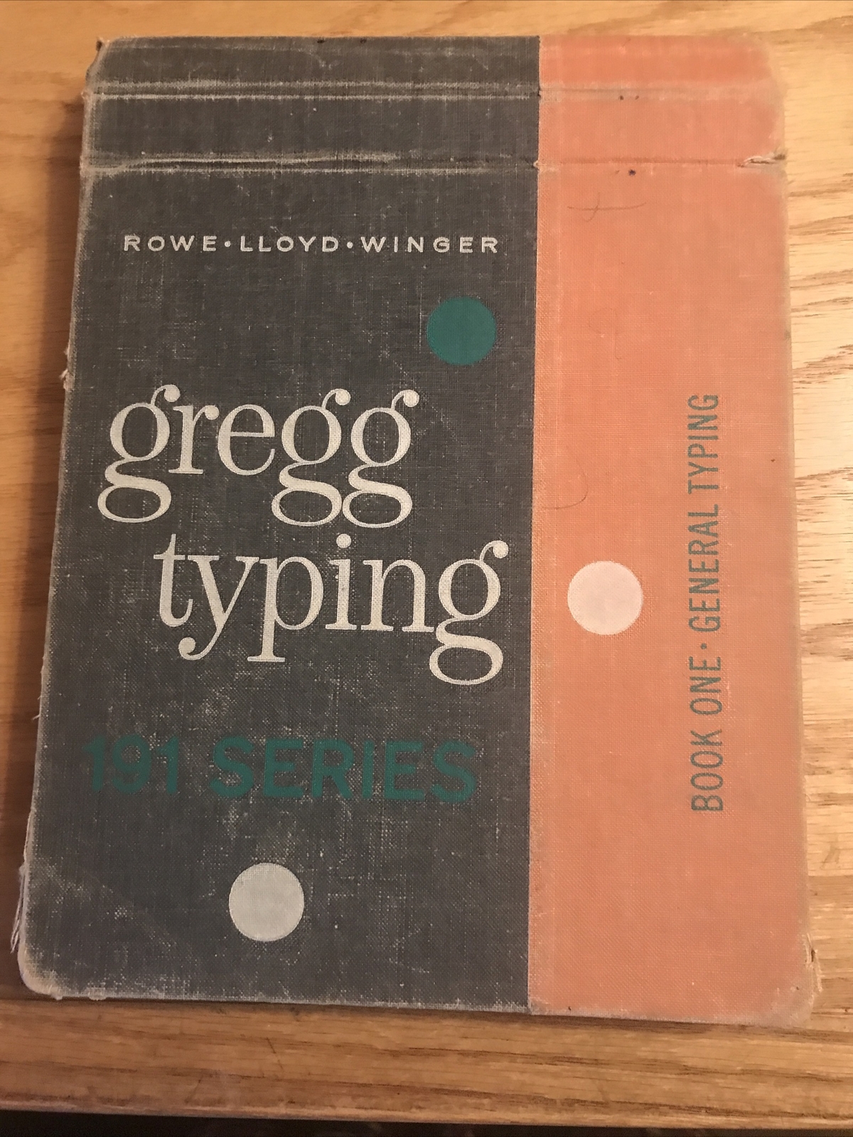 VTG Gregg Typing book 191 Series Book 1 General Typing 1962 Rowe Lloyd ...