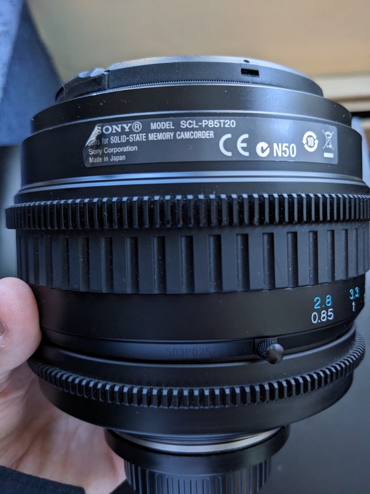 SONY PL Mount Cine Lens Set: 85mm, 50mm, 35mm, F/2 Great Condition. | eBay
