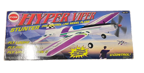 Cox Hyper Viper Stunter Control line 049 COX Gas Engine Airplane. | eBay