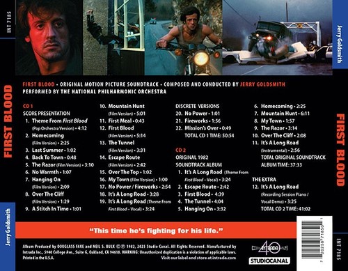 First Blood - Jerry Goldsmith - Soundtrack - Remastered - 2 CDs | eBay