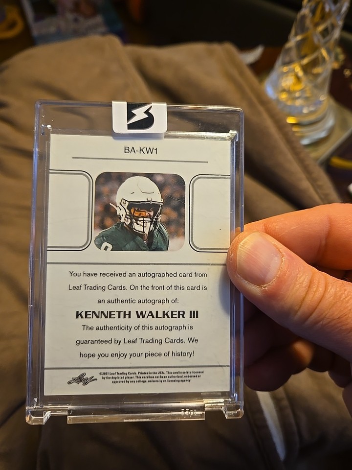 Kenneth Walker Awesome Auto Leaf Rookie | eBay UK