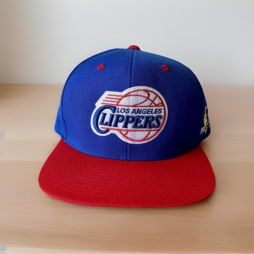 Mitchell & Ness LA Clippers Snapback Hat Blue Red Brim Adjustable | eBay