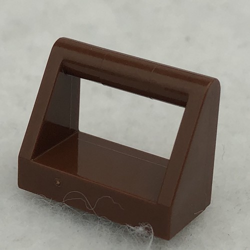 LEGO 2432 Reddish Brown Tile, Modified 1 x 2 with Bar Handle (x1) | eBay