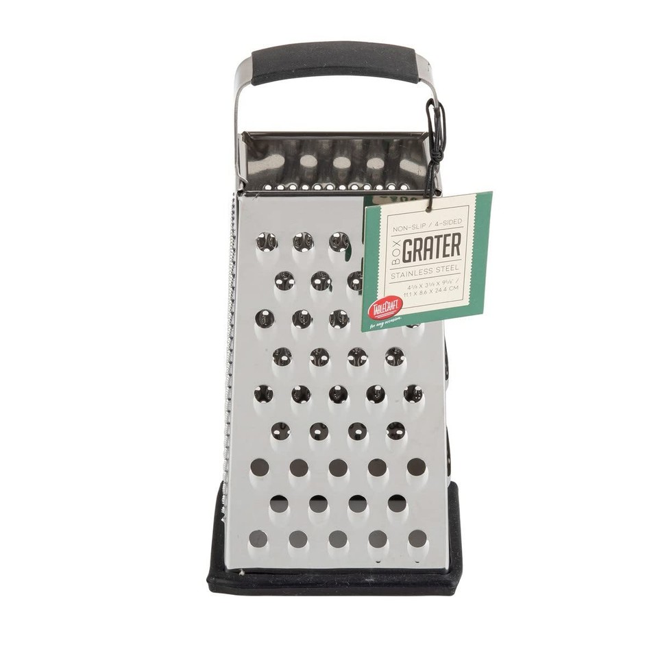 Stainless Steel Cheese Grater Professional Handheld 4 Sided Kitchen ...