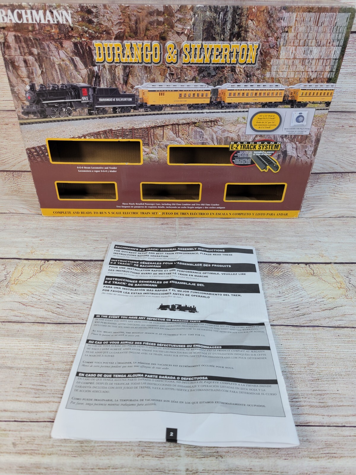 Bachmann #24020 N Scale Durango & Silverton INSTRUCTION MANUAL/BOOK EUC ...