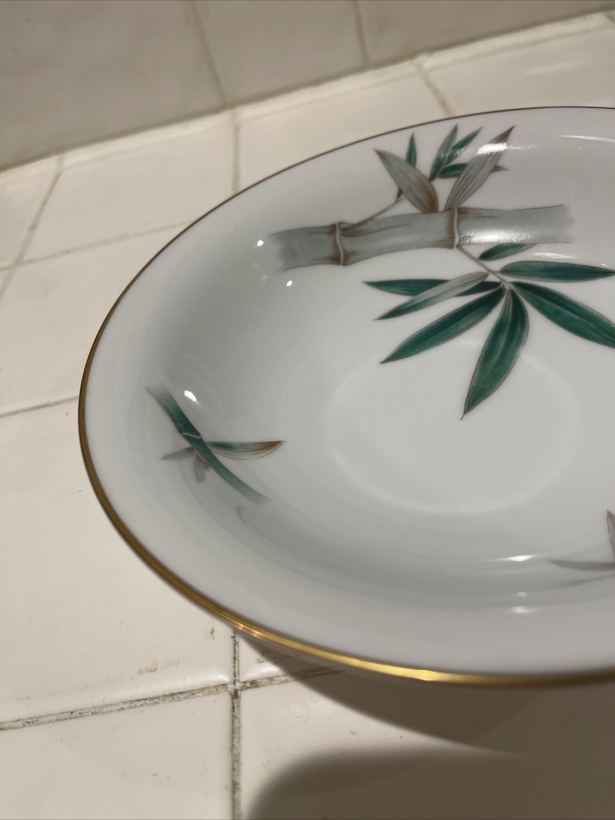 Noritake China Bamboo Design 7 1/2 Inch Soup /Salad Bowl Made In Japan ...