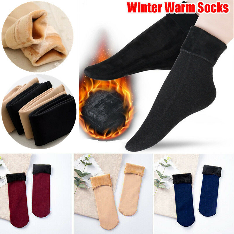 4 Pairs Women Lady Winter Snow Boot Socks Warm Plush Thermal Thick ...