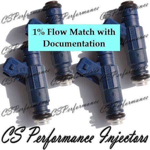 1% Flow Match Bosch Fuel Injectors (4) 0280156065 for 2000-2006 Audi VW ...