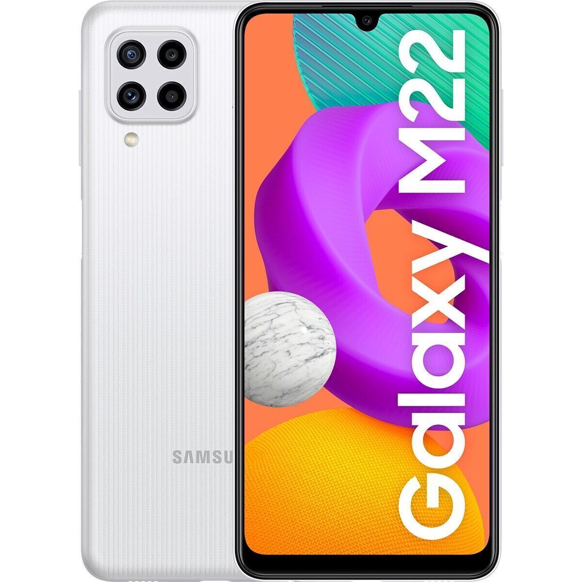 Samsung Galaxy M22 SM-M225FV/DS - 128GB - White (Unlocked) for sale ...