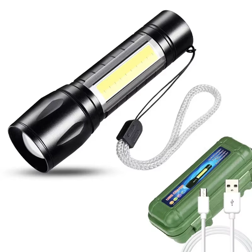 Ultra Bright Mini P50 LED Flashlight Outdoor Hat Clip Torch USB C ...