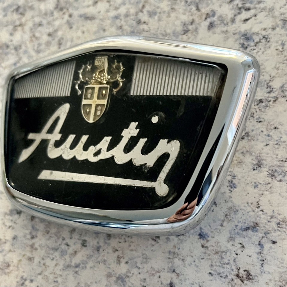 Classic Mini Austin Bonnet Badge Original Mk1 Mint Hood 850 Saloon ...