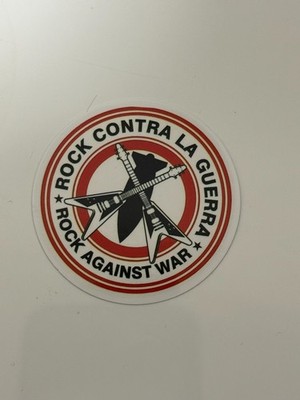 SINGER MUSIC SMALL BAND STICKER STICKERS ROCK CONTRA LA GUERRA ROCK ...