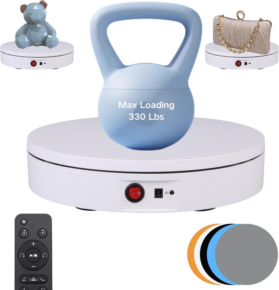 Motorized Rotating Display Stand, 330Lbs Load，360 Degree Electric ...