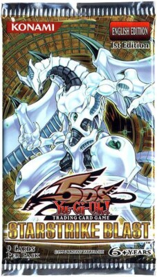 Yugioh Trading card Starstrike Blast 1st Edition Booster Pack English ...