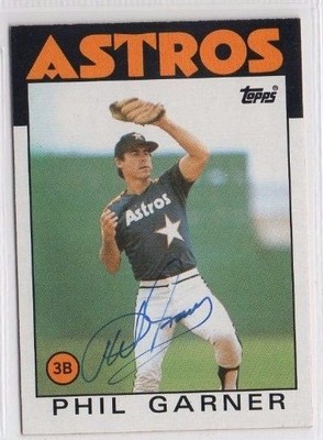 Phil Garner 1986 Topps signed auto autographed card Astros | eBay