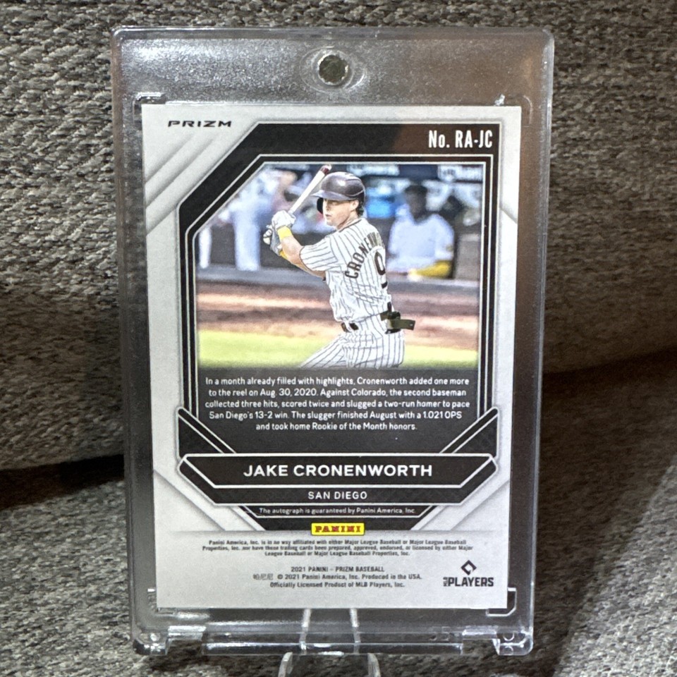 2021 Panini Prizm Jake Cronenworth Rookie Auto Silver RC #RA-JC | eBay