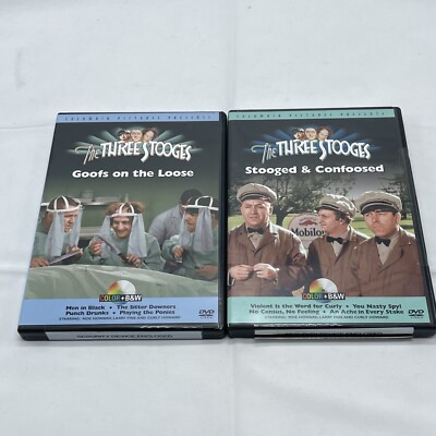 The Three Stooges DVD Stooged & Confused and Goofs on the Loose - Lot ...