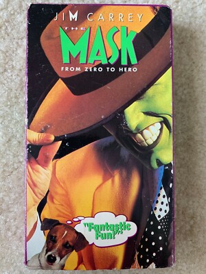 Vintage The Mask Home Video Tape VHS Comedy Movie Jim Carrey Cameron ...