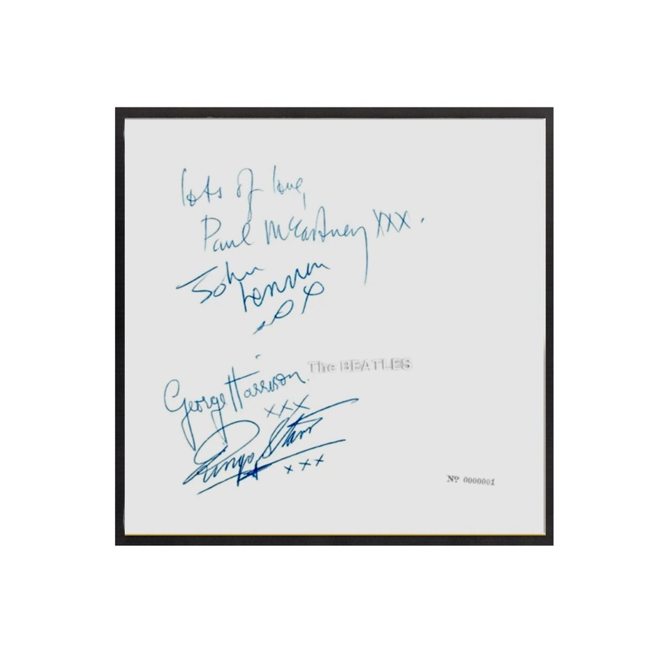 Choose any 12. Beatles Autographed FRAMED Album Cover Reprints. MAKE ...