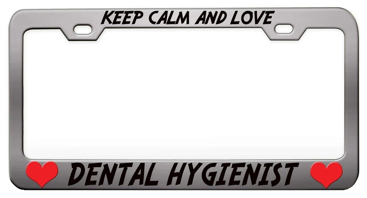 Dental Hygienist License Plate Frames